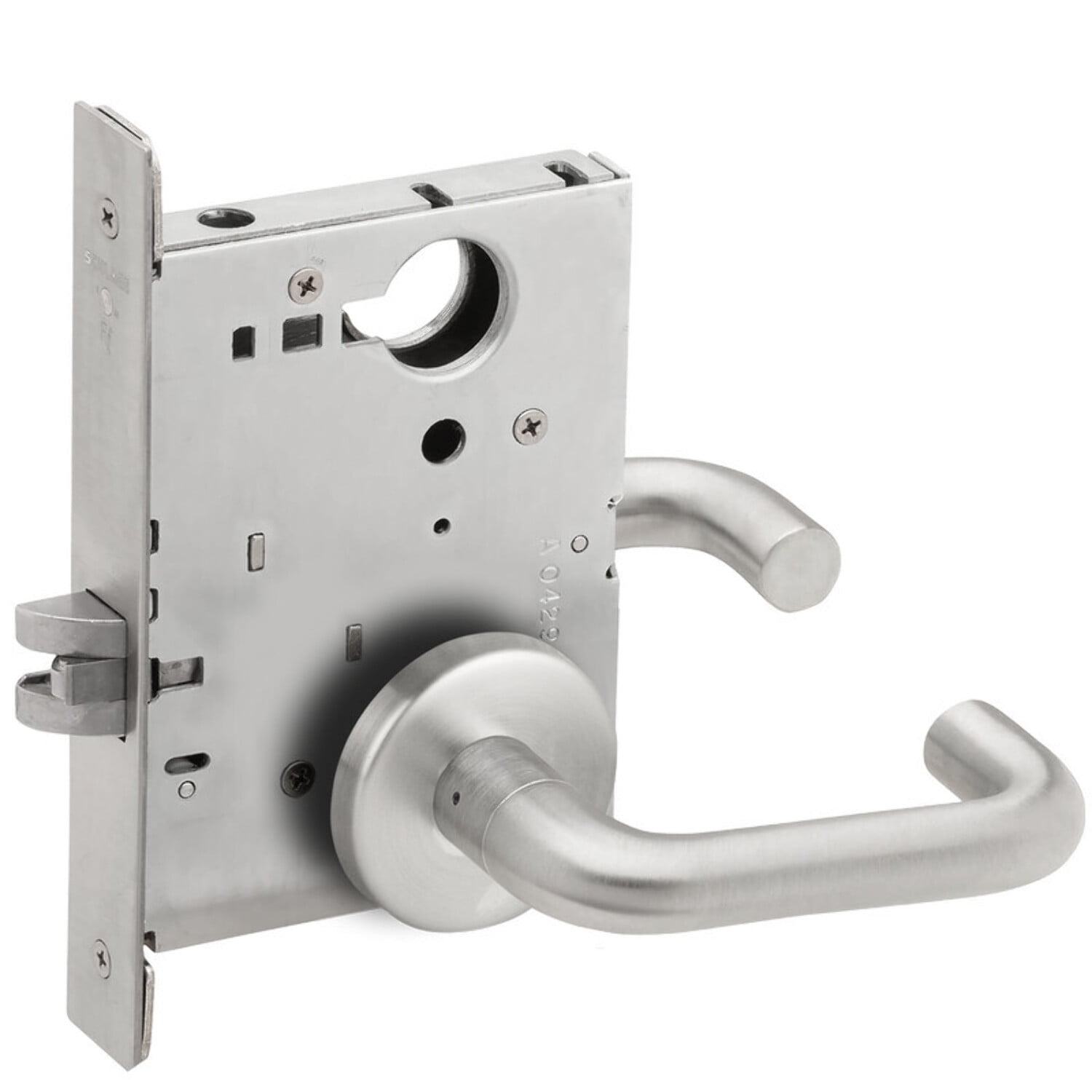 Schlage L9010 03B 630 Grade 1 Passage Latch Mortise Lock 03 Lever B ...