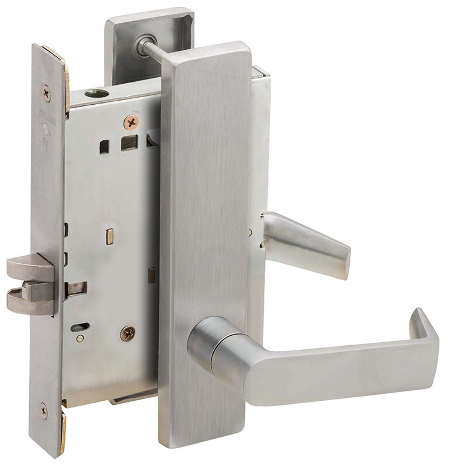 Schlage L9010 06L 630 Grade 1 Passage Latch Mortise Lock 06 Lever L ...