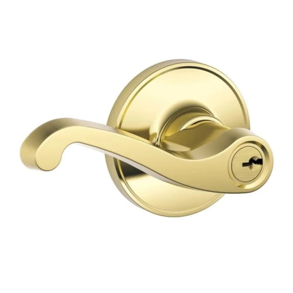Schlage LaSalle Single Cylinder Keyed Entry Door Lever Set from the J ...