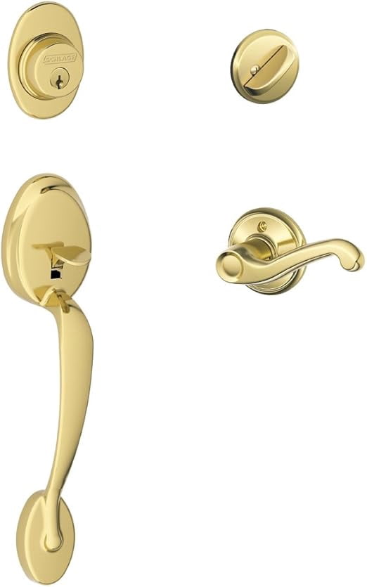 Schlage Lock Company Plymouth Single Cylinder Handleset and Left Hand ...