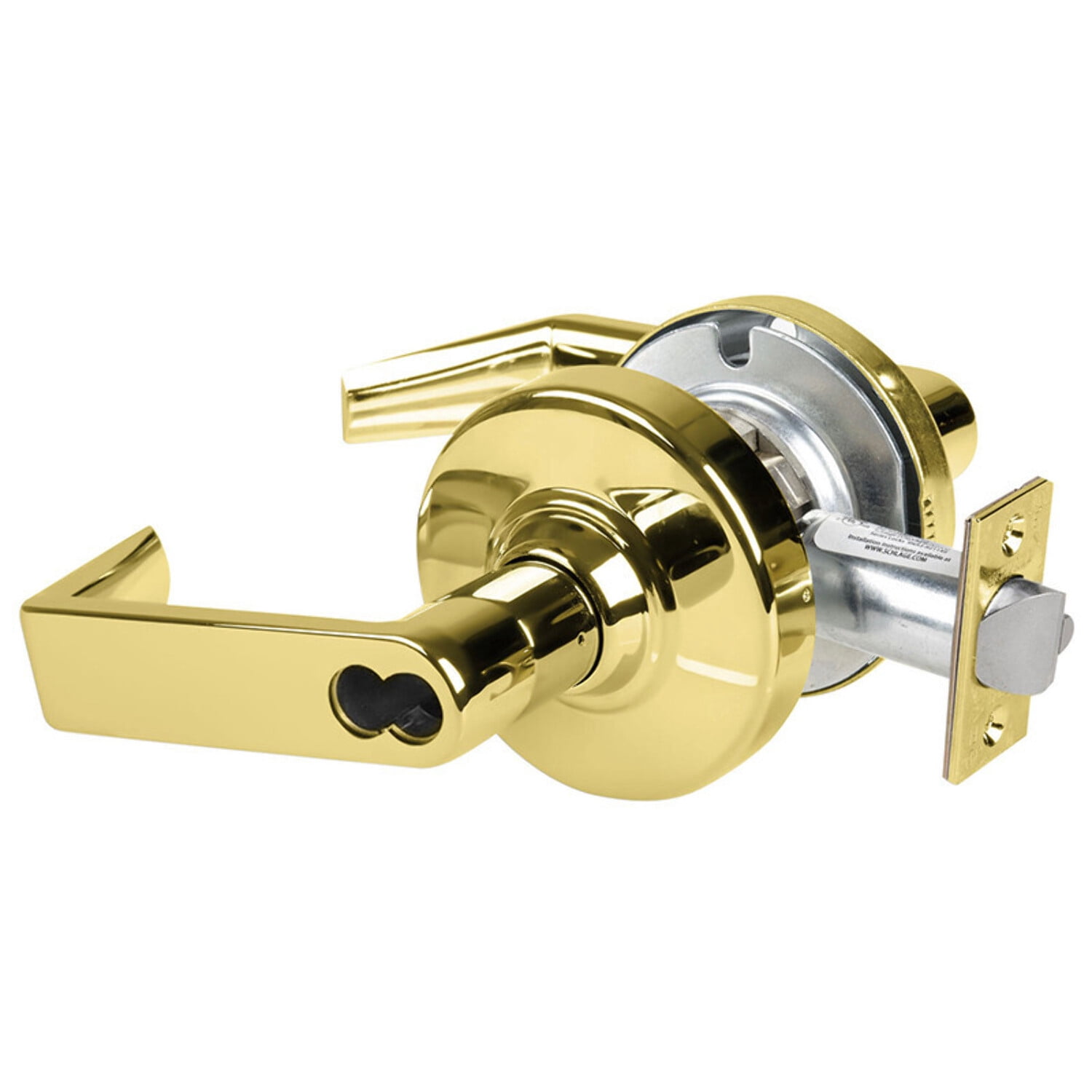 Schlage ND50BD RHO 605 Grade 1 Entrance/Office Lock Rhodes Lever SFIC ...