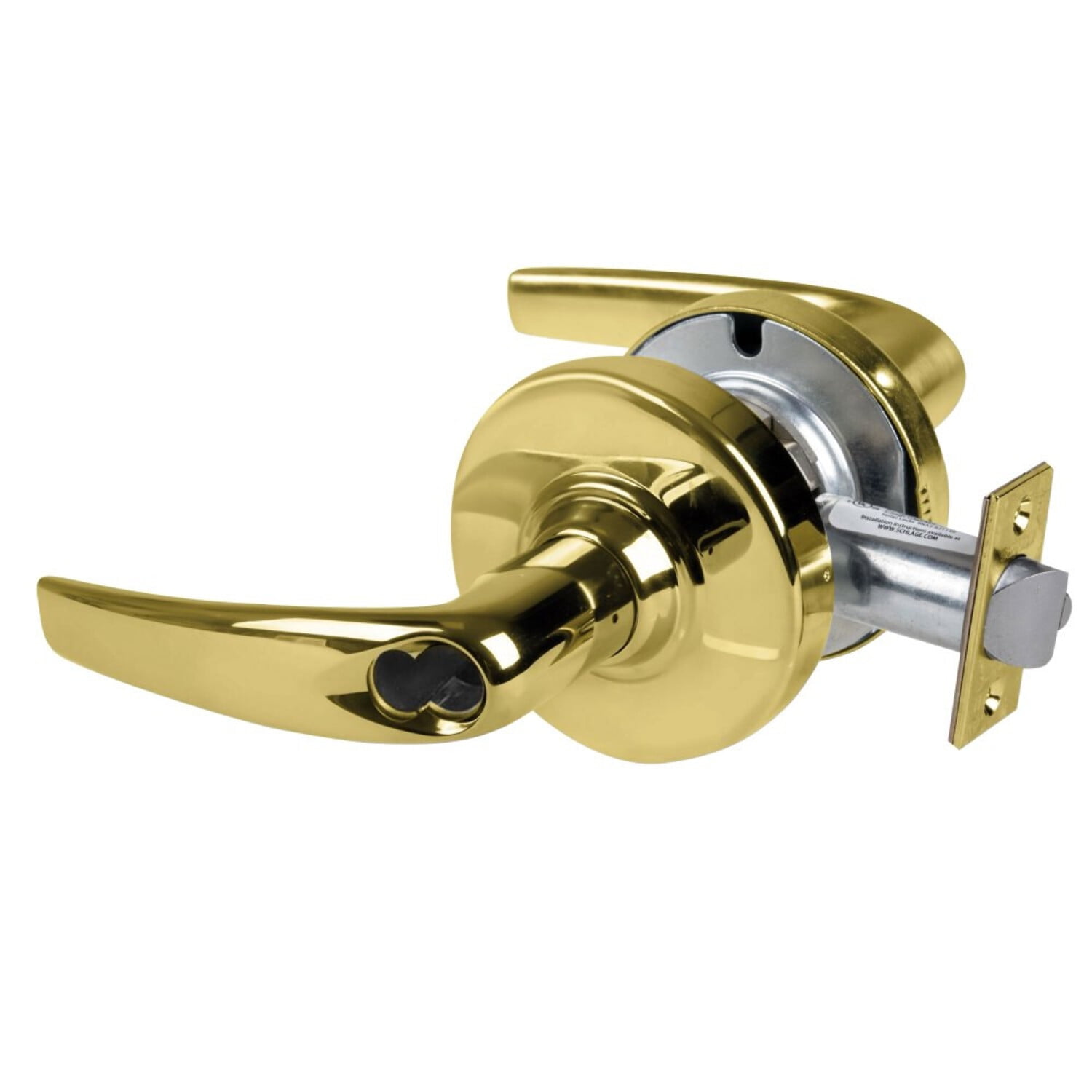 Schlage ND50JD ATH 605 Grade 1 Entrance/Office Lock Athens Lever ...