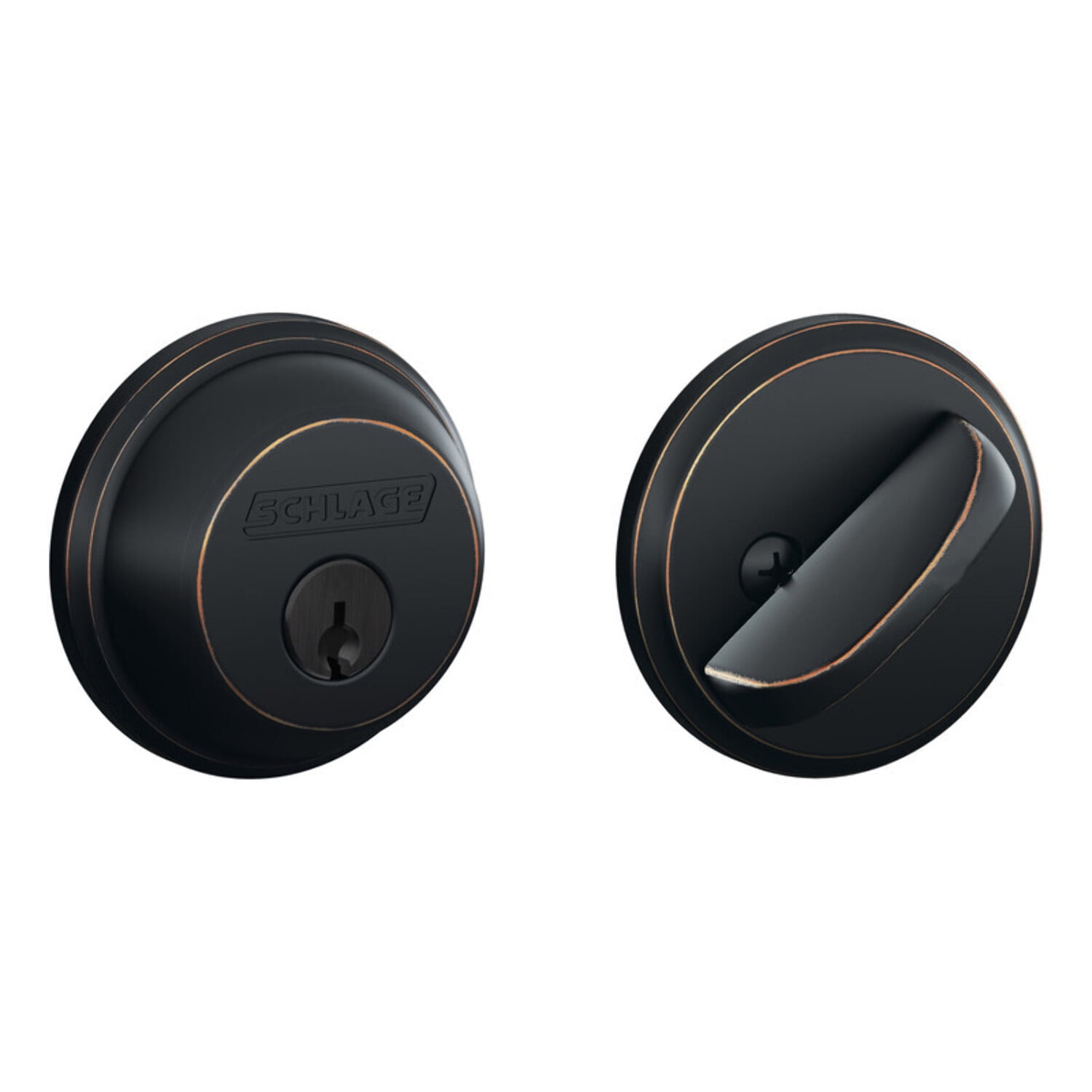 Schlage Residential B60 716 KD Grade 1 Single Cylinder Deadbolt Lock ...