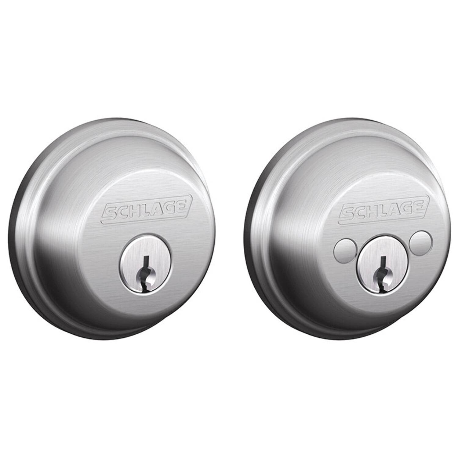 Schlage Residential B62 625 KA4 Grade 1 Double Cylinder Deadbolt Lock ...
