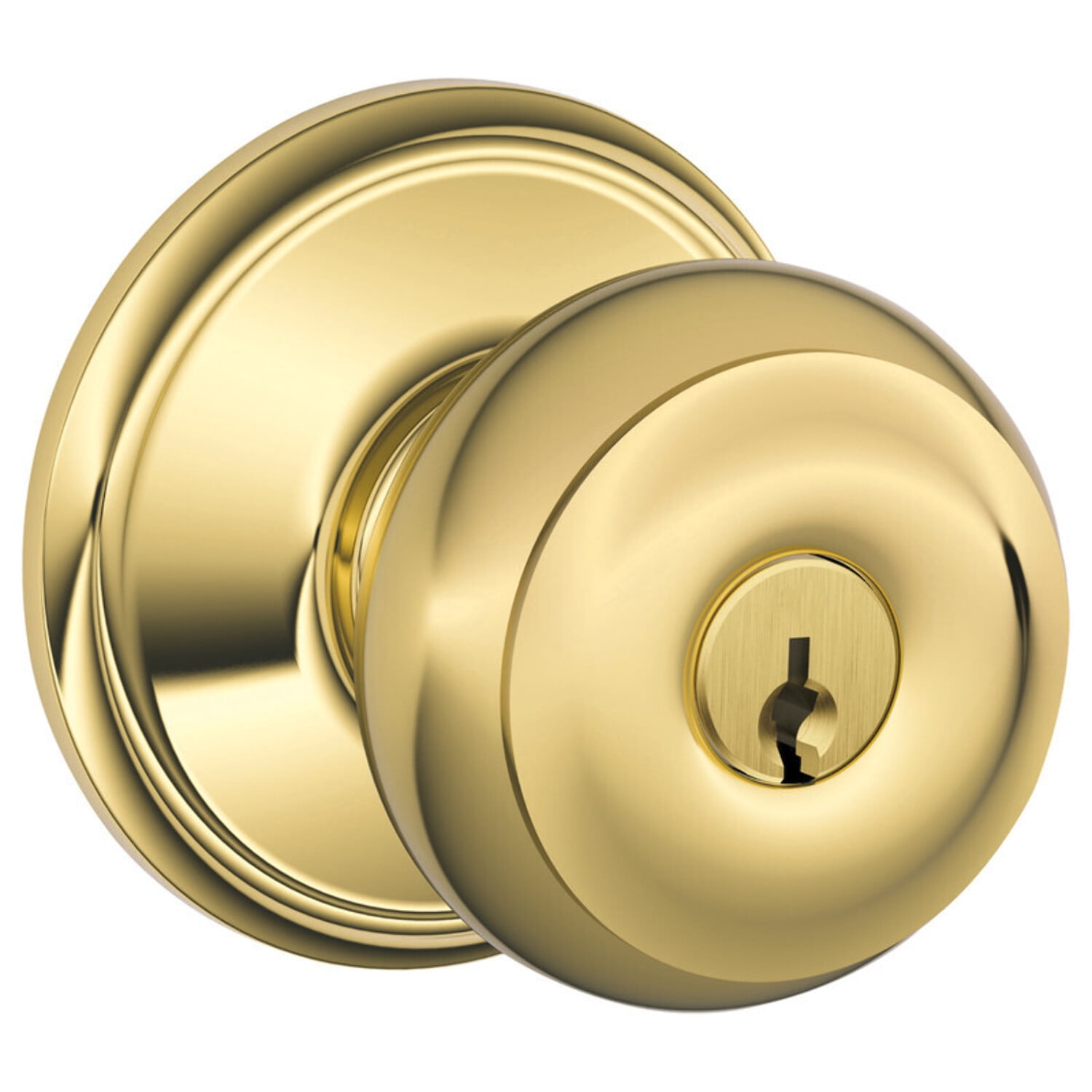 Schlage Residential F51A GEO 505 KD Grade 2 Entry Lock Georgian Knob ...