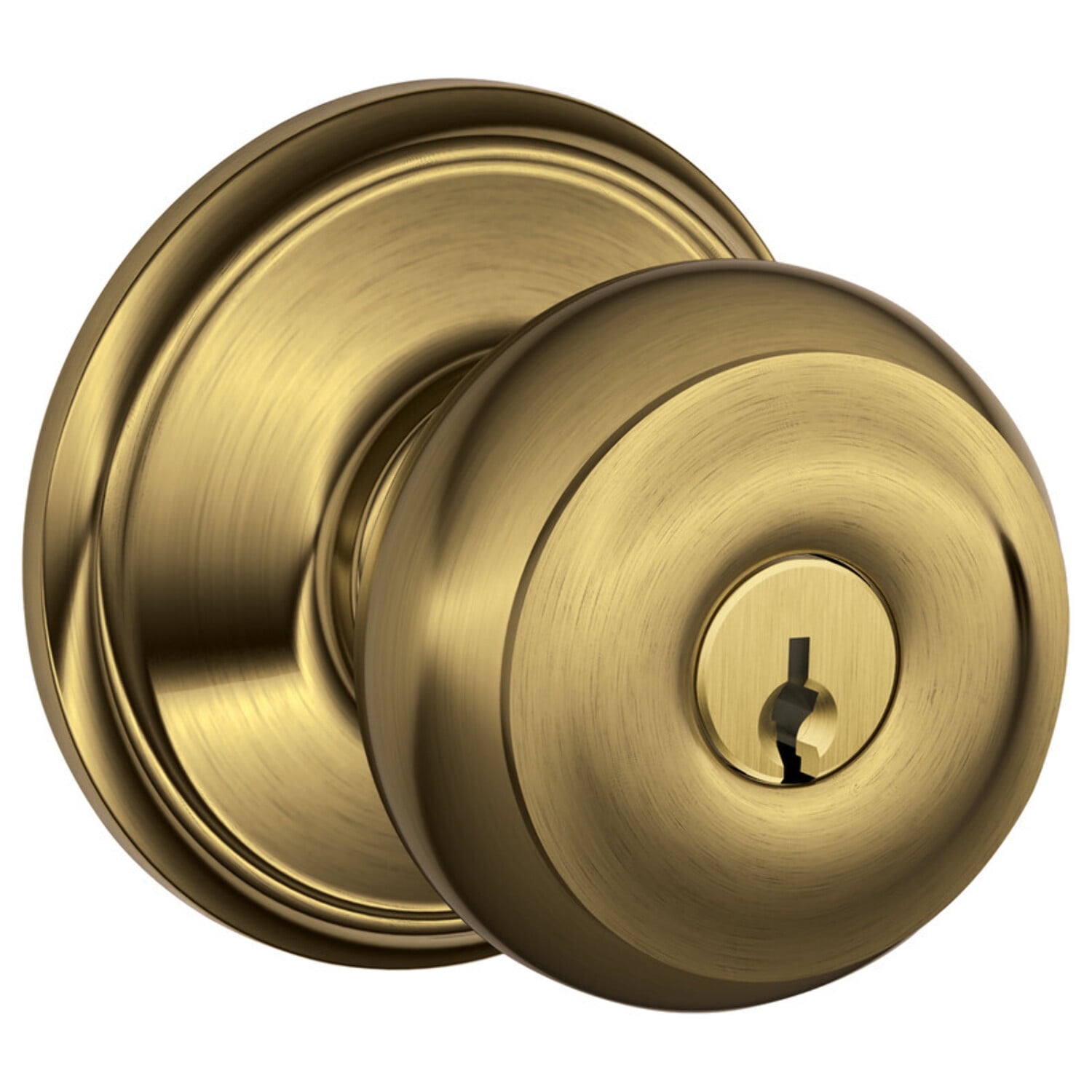 Schlage Residential Grade 2 Door Set, Georgian Knob Lock, F51A GEO 609 ...