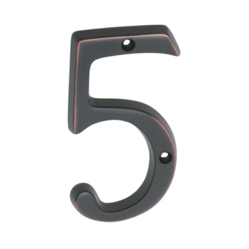 Schlage SC2-3056-716 Numbers 5 House Number, 4", Aged Bronze - Walmart.com