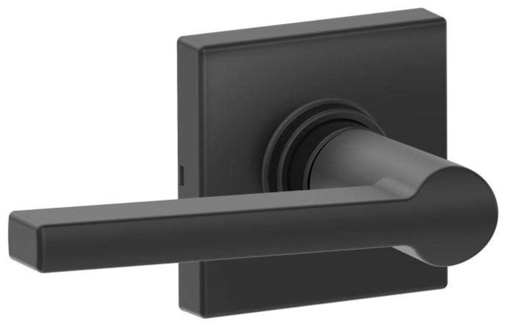 Schlage Solstice Passage Door Lever Set, Collins Trim, Reversible, Zinc ...