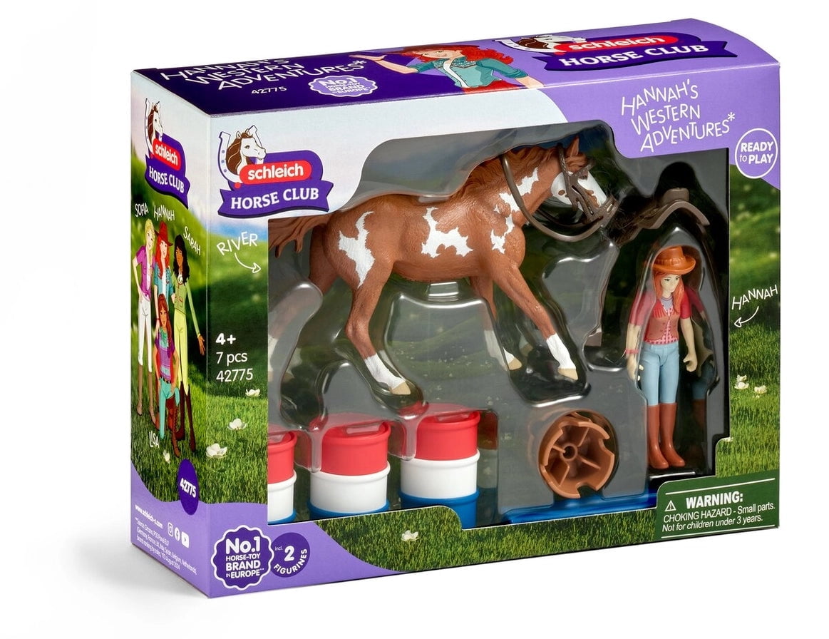 Schleich #42775 Hannah's Western Adventure Animal Toy Figurine - Brand ...