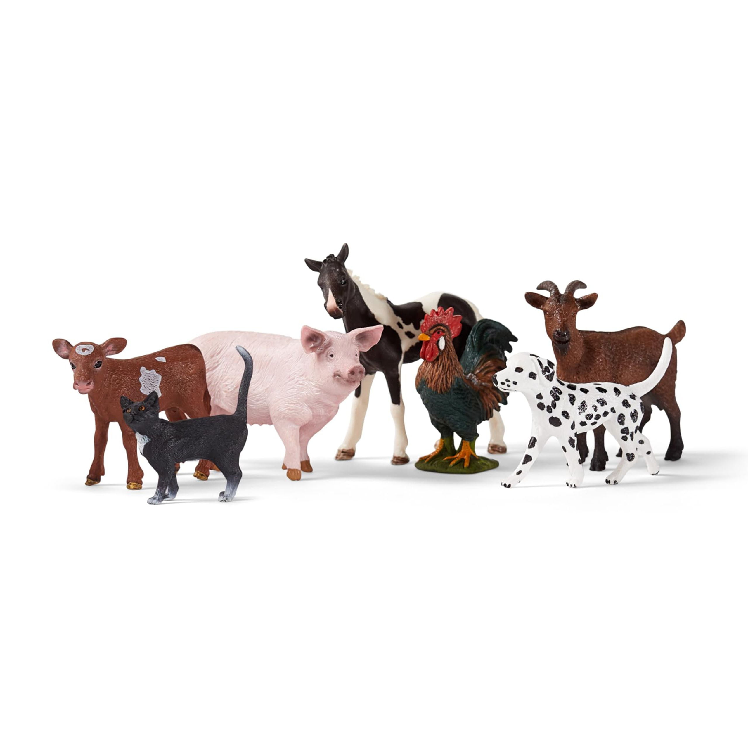 Schleich Farm World 7-Piece Farm Animal Gift Set Including Dalmatian ...