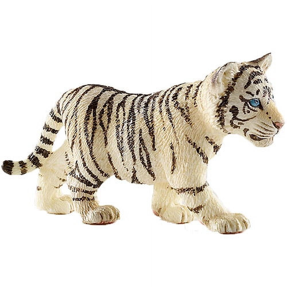 Schleich - Wild Life: White Tiger Cub Animal Toy Figurine Educational ...