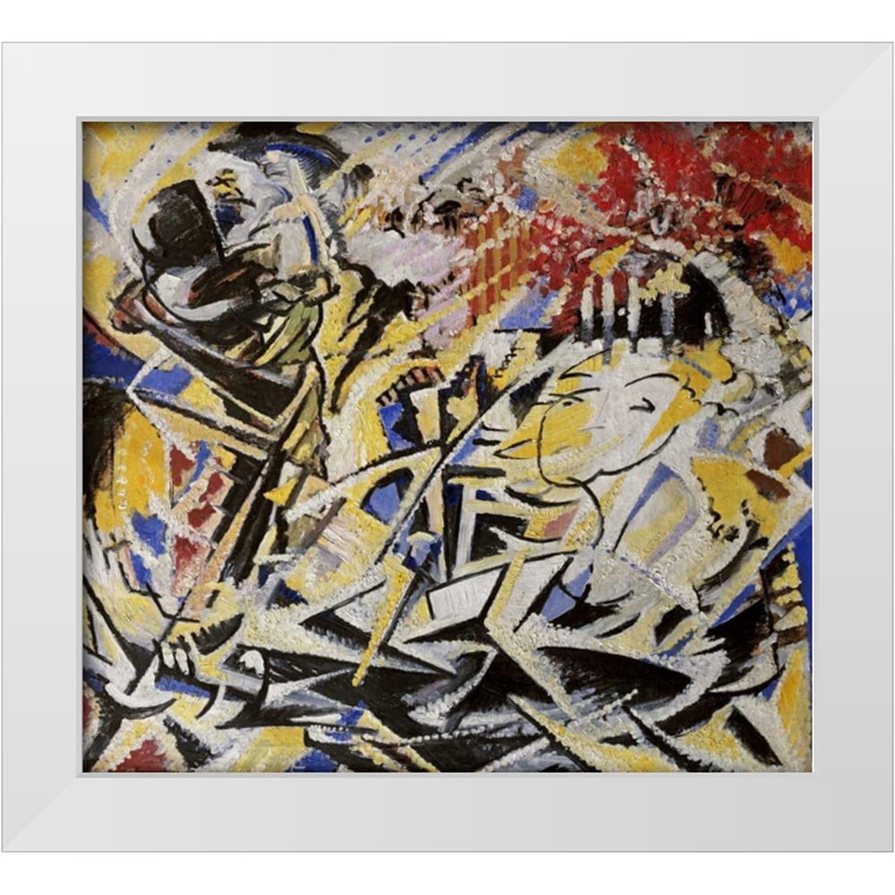 Schmalzigaug, Jules 22x20 White Modern Wood Framed Museum Art Print ...