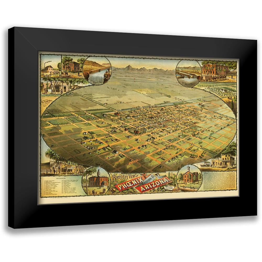 Schmidt 14x11 Black Modern Framed Museum Art Print Titled - Phoenix ...