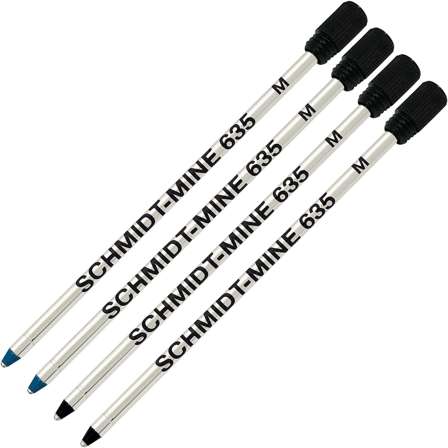 Schmidt 635 D1 Mine Ballpoint Refill - Blue, Black Ink - Medium Tip 0 ...