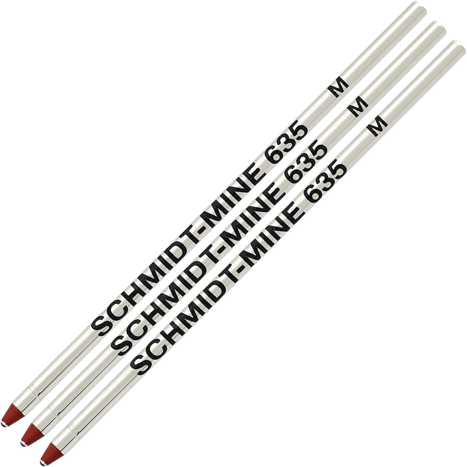Schmidt 635 D1 Mine Ballpoint Refill - Red Ink (Medium Tip 0.7mm ...