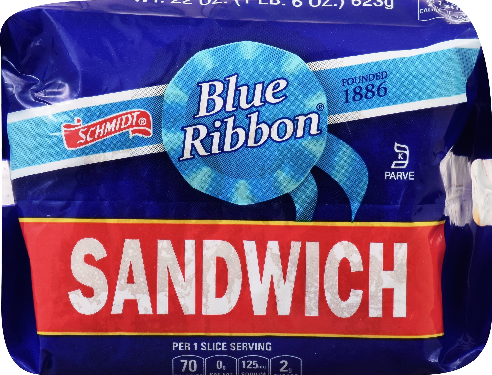 Schmidt Blue Ribbon Sandwich Bread 22 oz - Walmart.com