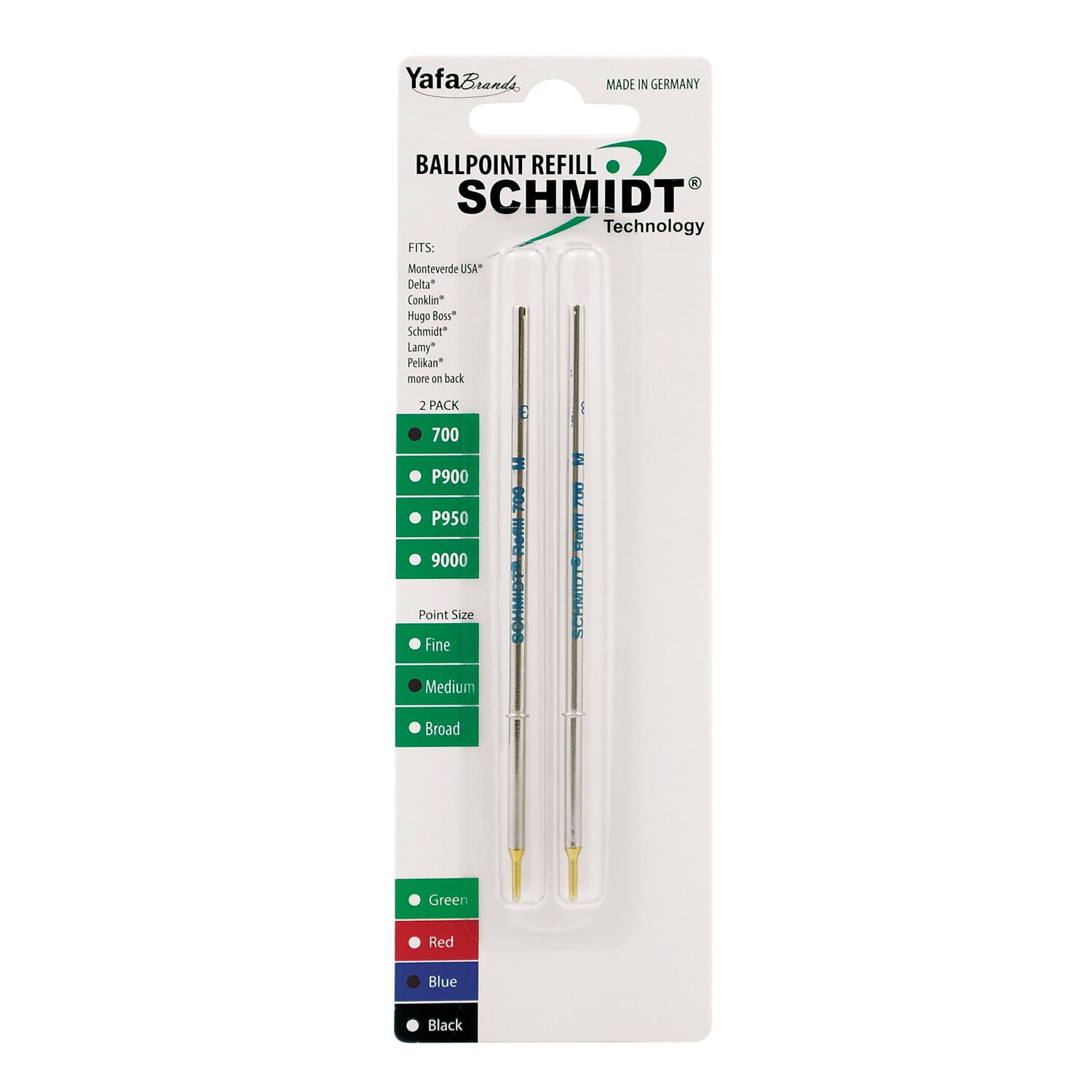 Schmidt Ink Schmidt 700 A3 Ballpoint Refill Medium Blue 2 Pack (SC58153 ...