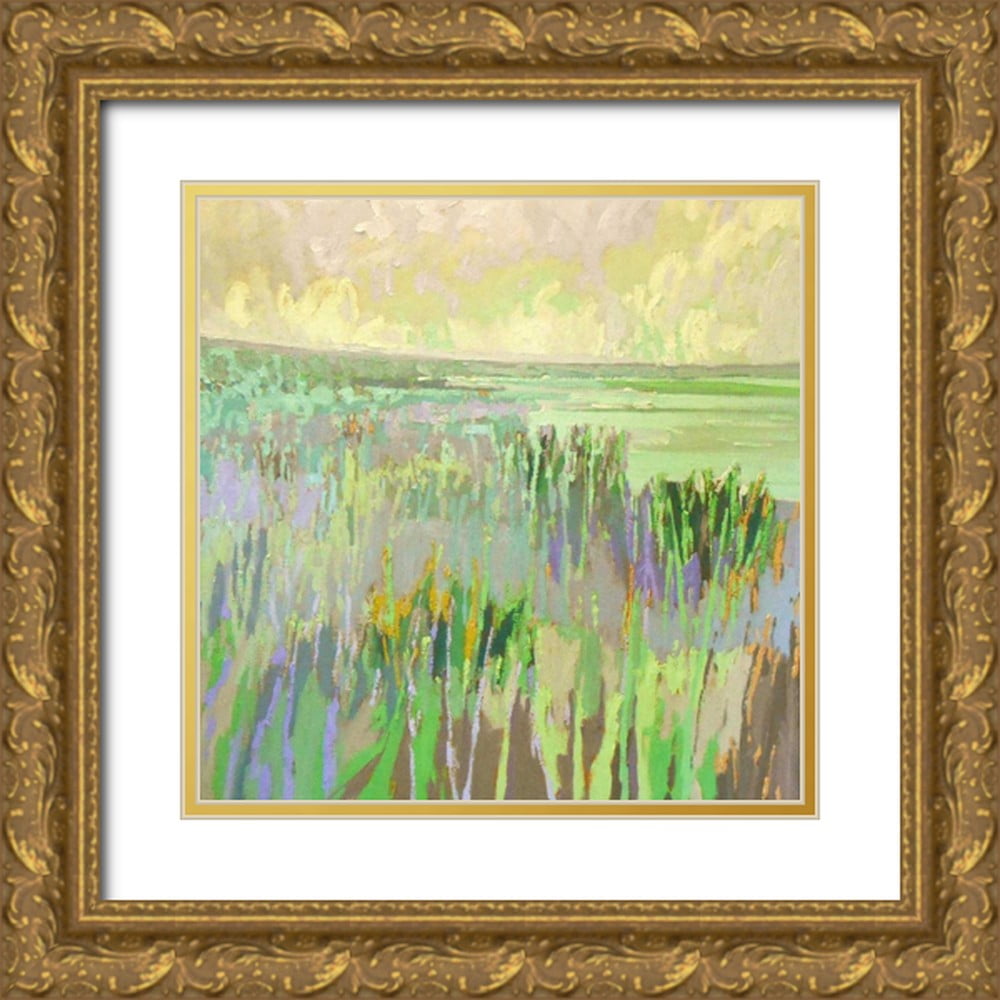 Schmidt, Jane 15x15 Gold Ornate Wood Framed with Double Matting Museum ...