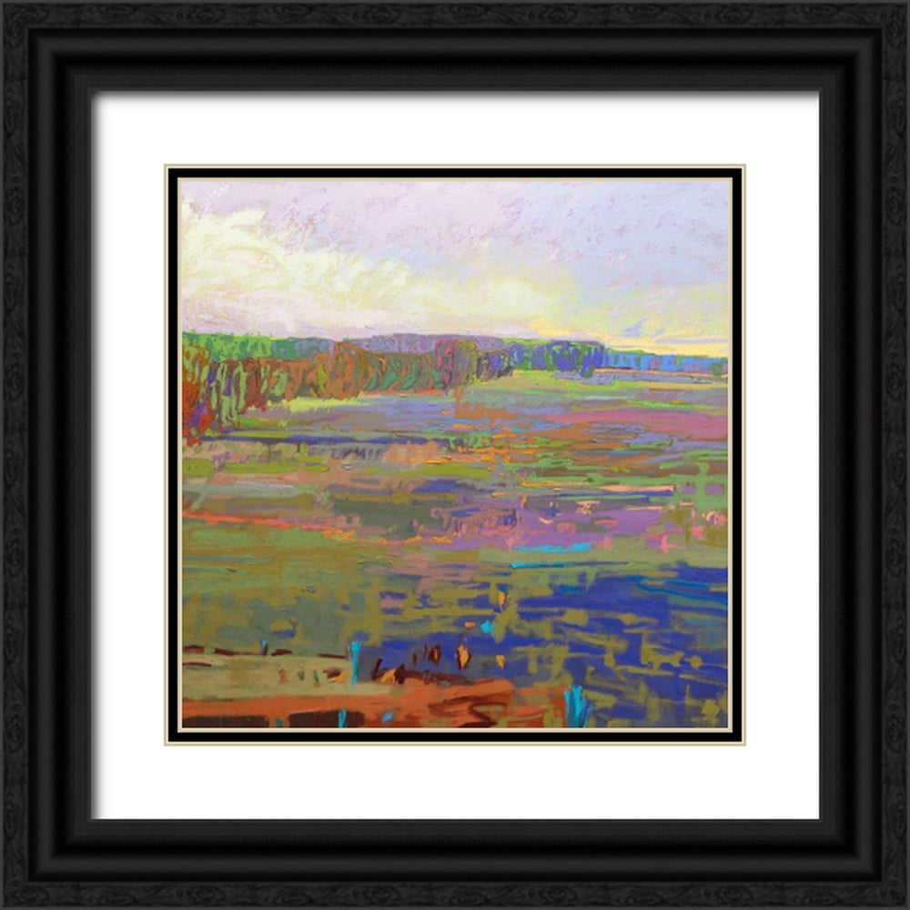 Schmidt, Jane 20x20 Black Ornate Wood Framed with Double Matting Museum ...