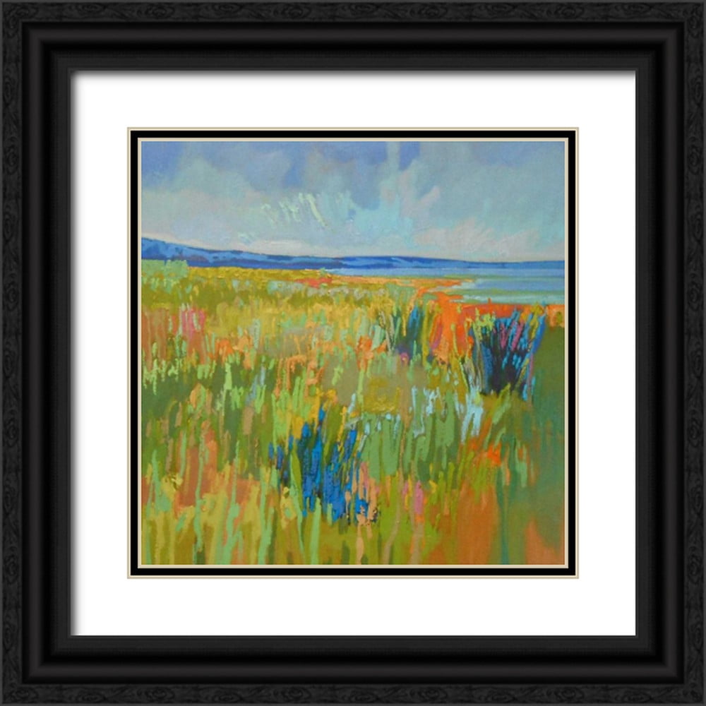 Schmidt, Jane 26x26 Black Ornate Wood Framed with Double Matting Museum ...