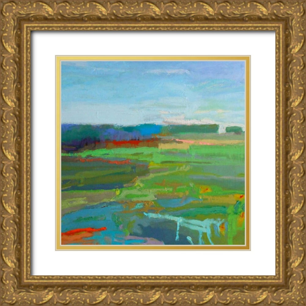Schmidt, Jane 26x26 Gold Ornate Wood Framed with Double Matting Museum ...