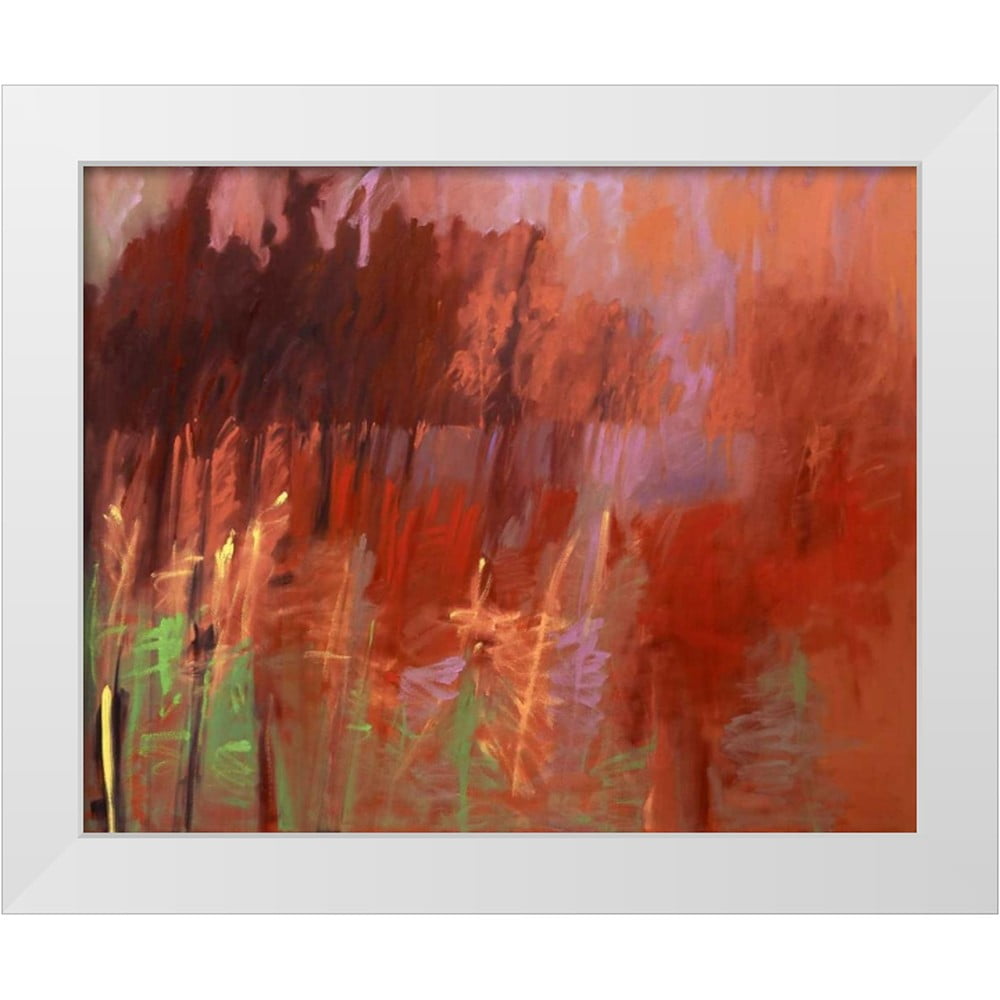 Schmidt, Jane 32x26 White Modern Wood Framed Museum Art Print Titled ...