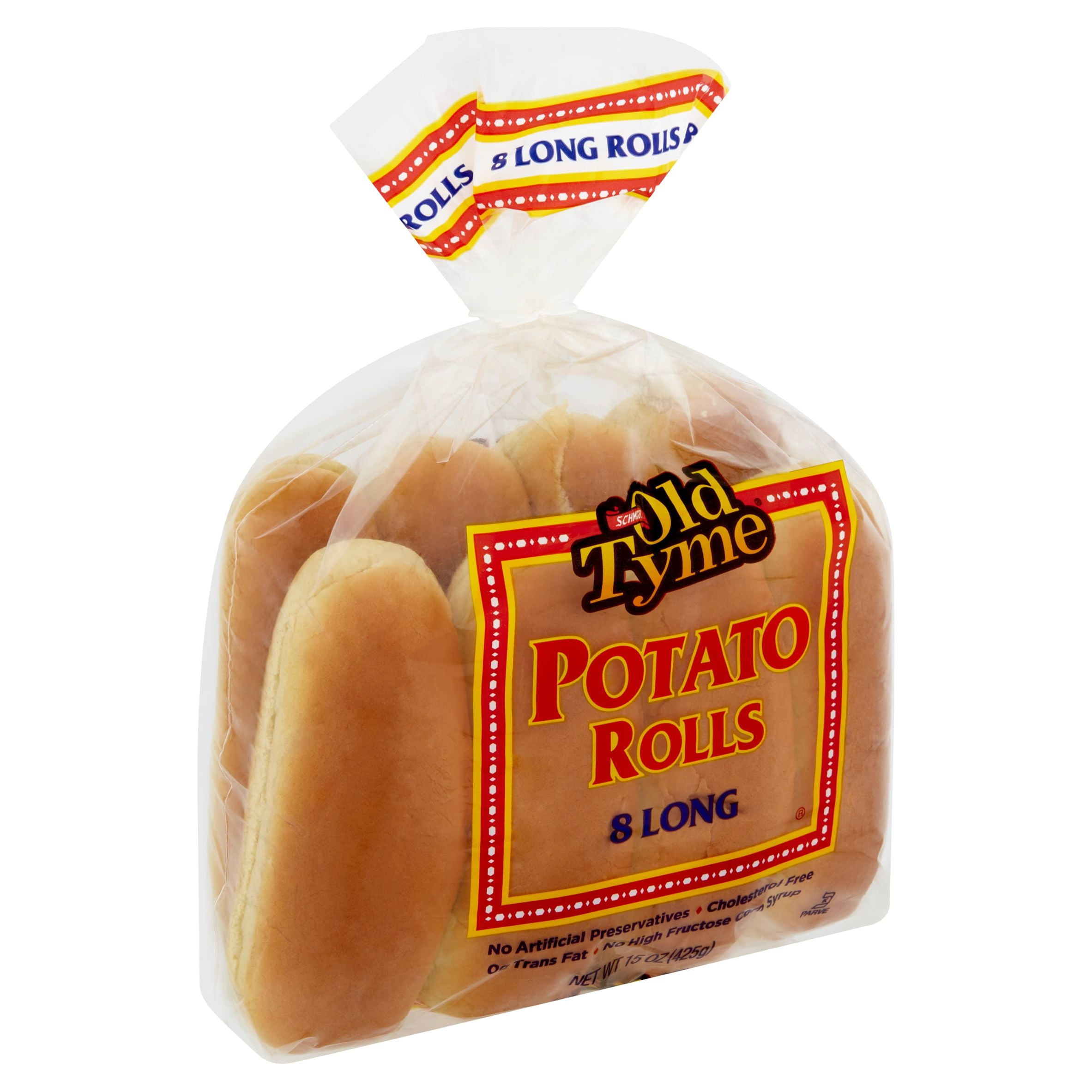 Schmidt Old Tyme Long Potato Rolls, 8 count, 15 oz - Walmart.com