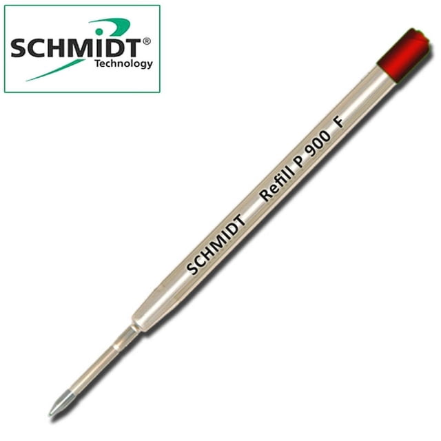 Schmidt P900 Red Fine Nib Parker Style Ballpoint Refill - Walmart.com