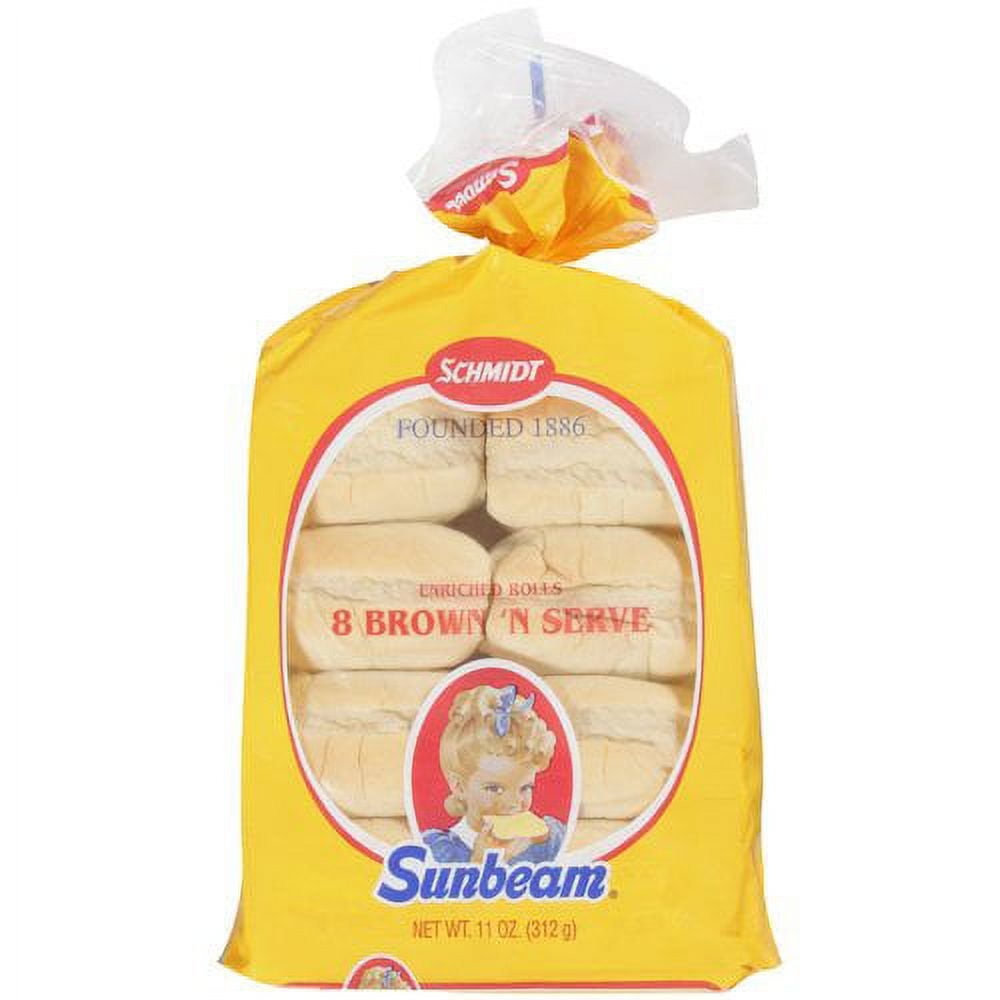 Schmidt Sunbeam White Brown & Serve Rolls 12 Count, 11 oz - Walmart.com