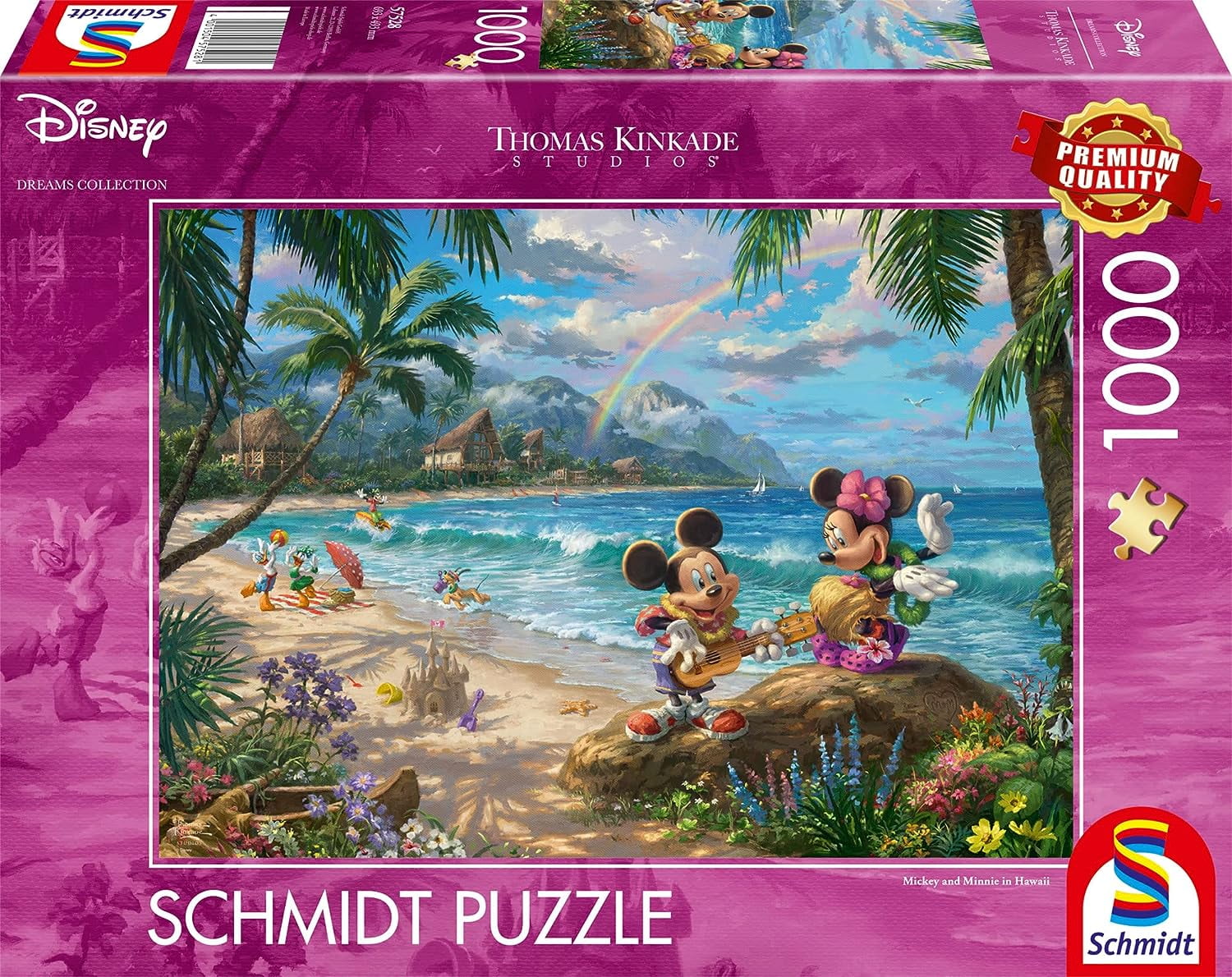Schmidt jigsaw puzzle Thomas Kinkade 57528, Disney, Mickey and Minnie ...