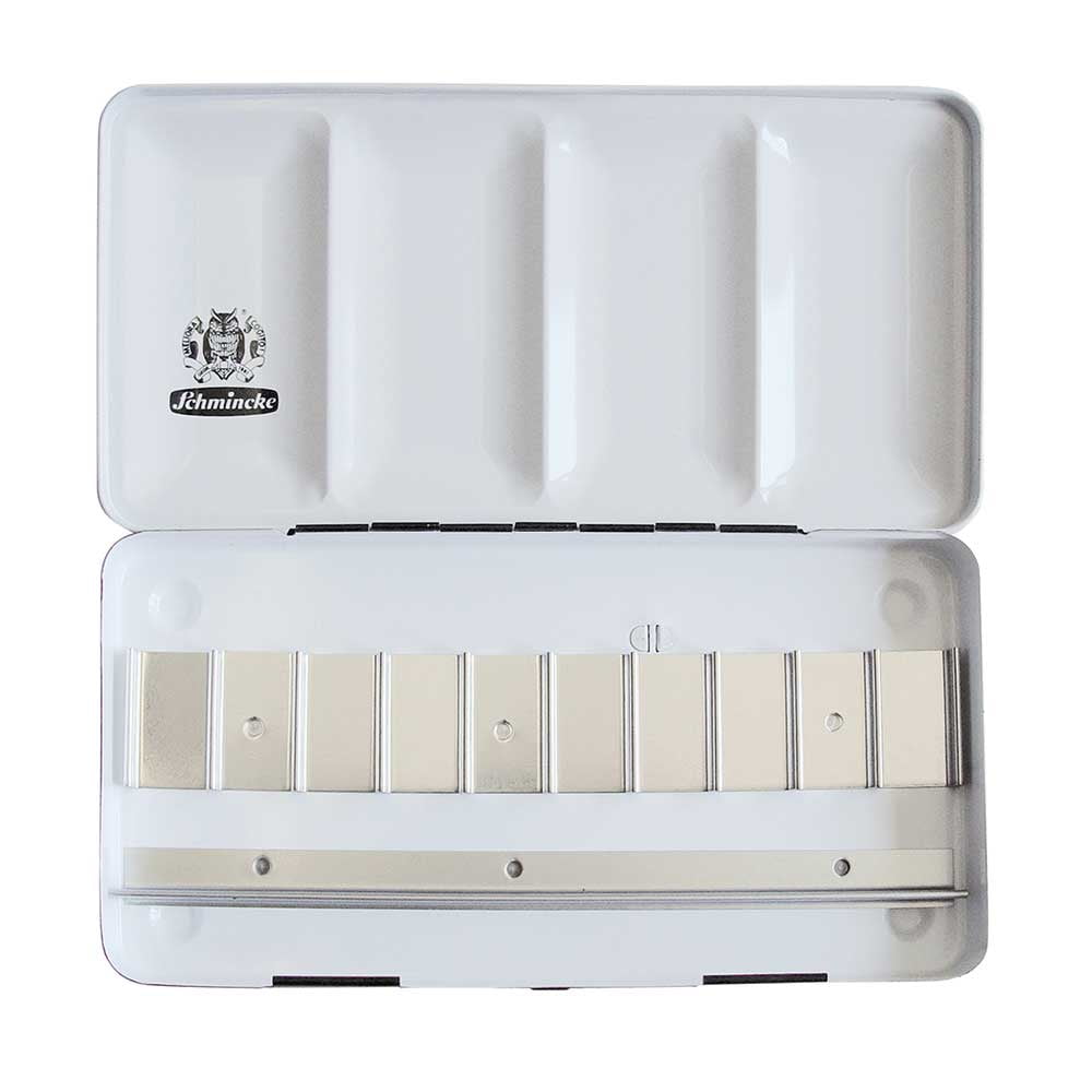 Schmincke Empty Metal Case for 10 Watercolor Paints, Holds 15ml Tubes ...