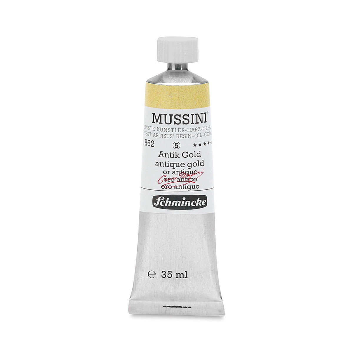 Schmincke Mussini Oil Color - Antique Gold, 35 ml tube - Walmart.com