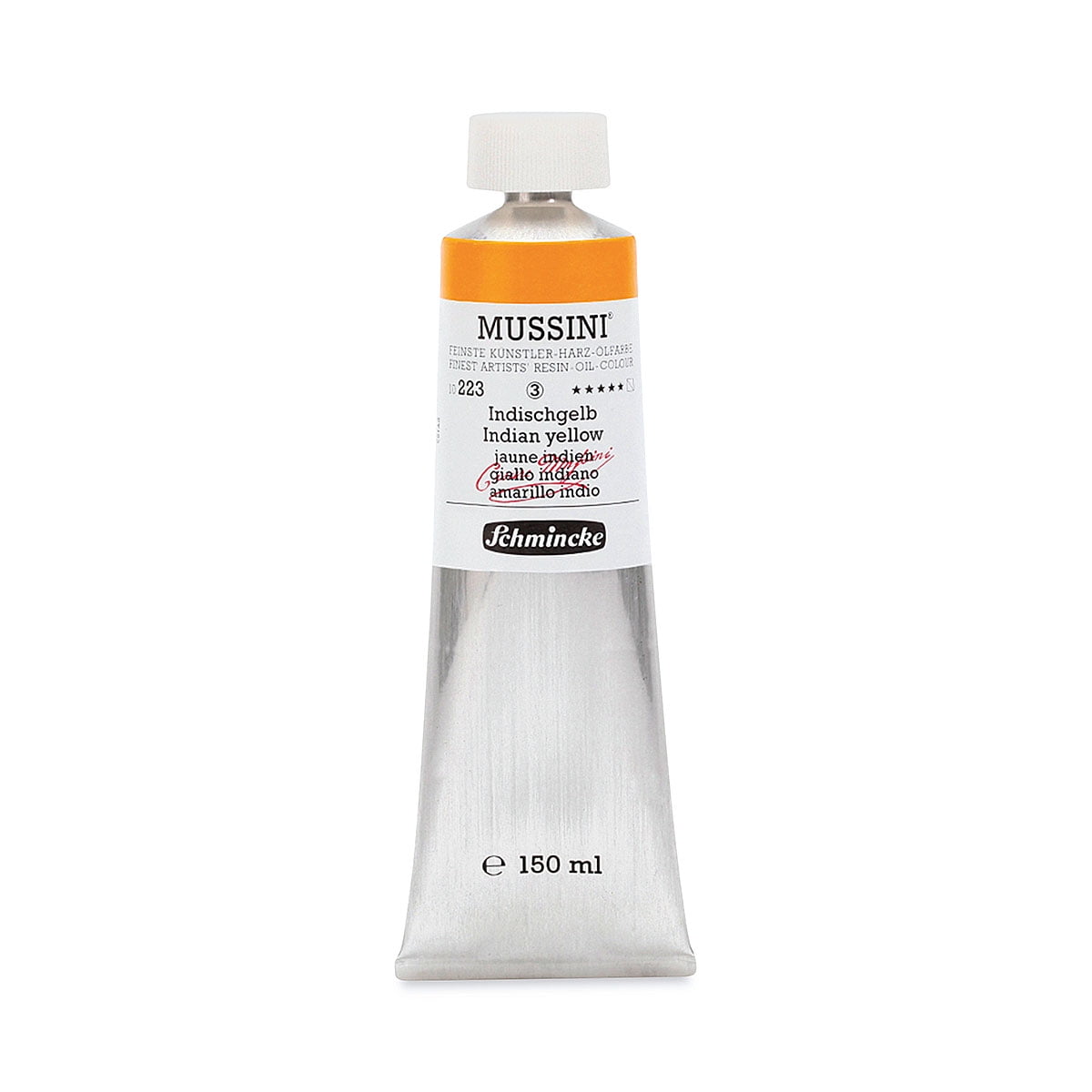 Schmincke Mussini Oil Color - Indian Yellow, 150 ml tube - Walmart.com