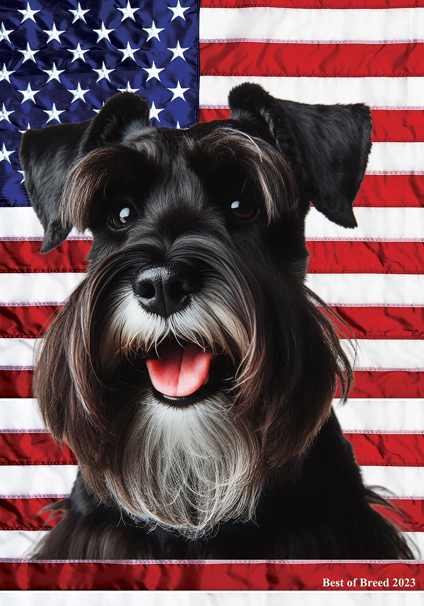 Schnauzer Black Uncropped - Best of Breed All-American Patriotic III ...