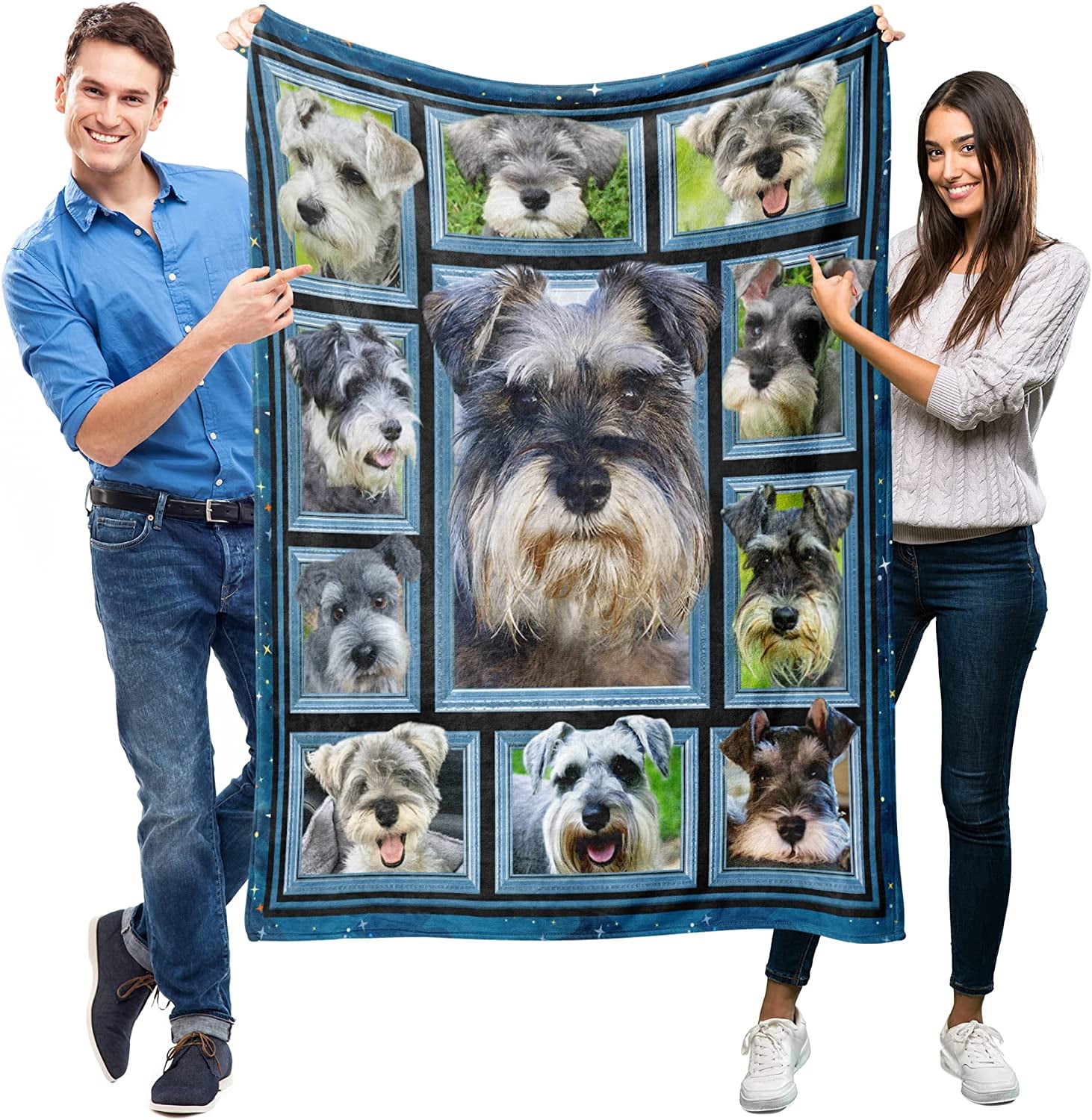 Schnauzer Blanket for Kids Boys Girls, Schnauzer Gifts for Schnauzer ...