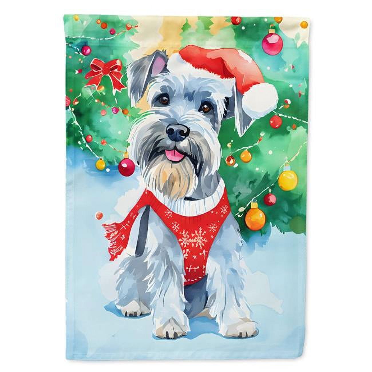 Schnauzer Christmas House Flag 28 in x 40 in - Walmart.com