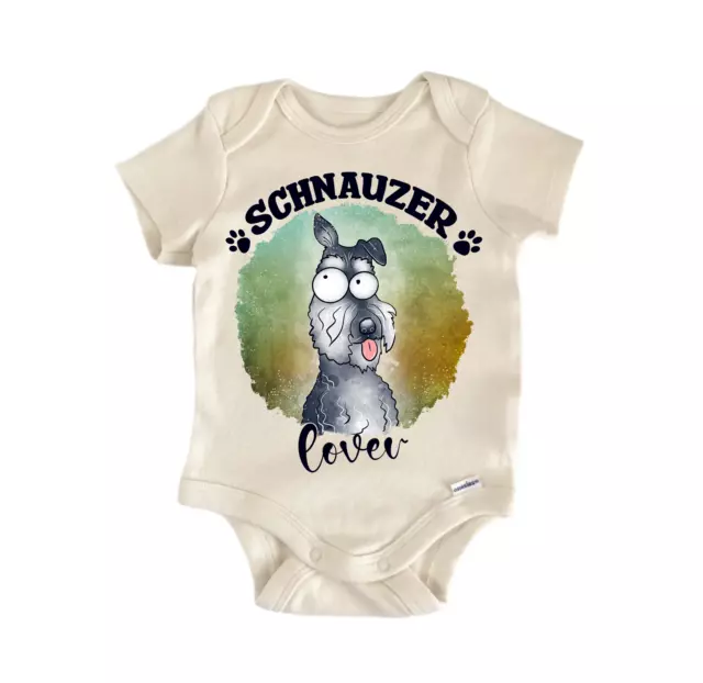 Schnauzer Dog Baby Boy Girl Clothes Bodysuit Cute Newborn Cute Baby ...