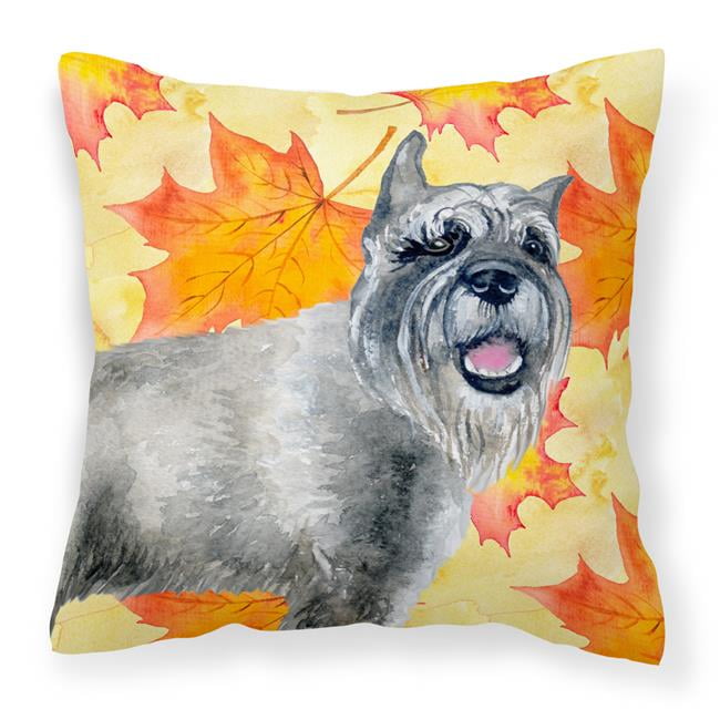Schnauzer Fall Fabric Decorative Pillow - Walmart.com