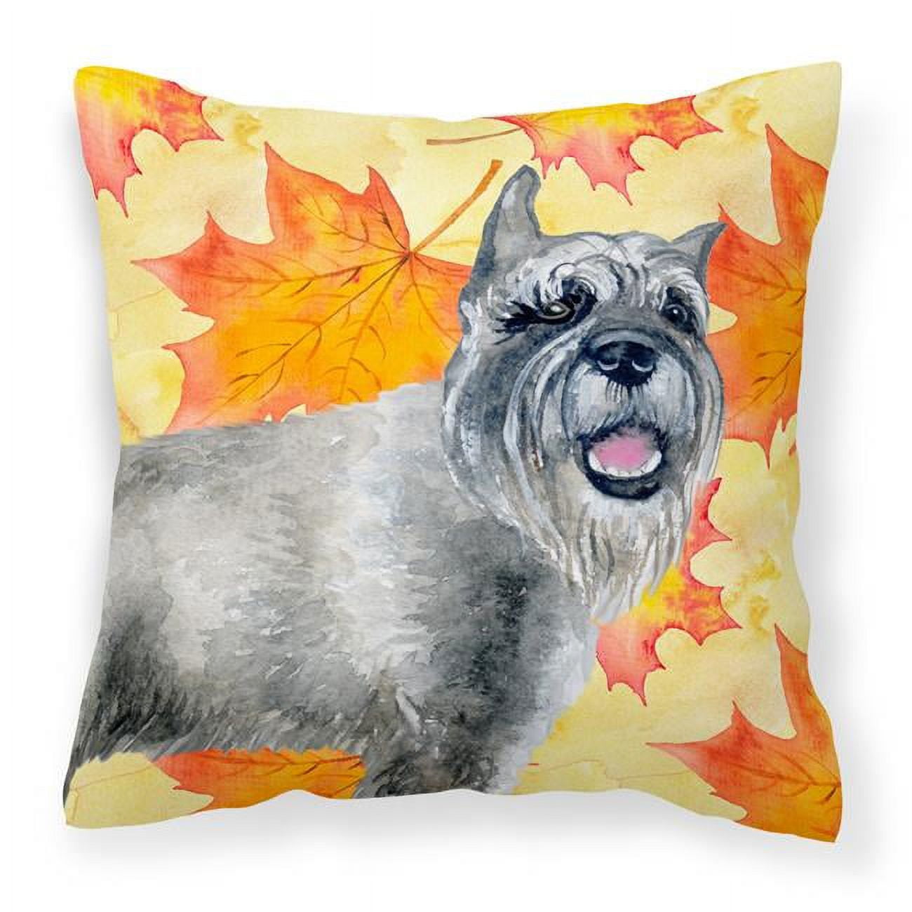 Schnauzer Fall Fabric Decorative Pillow - Walmart.com
