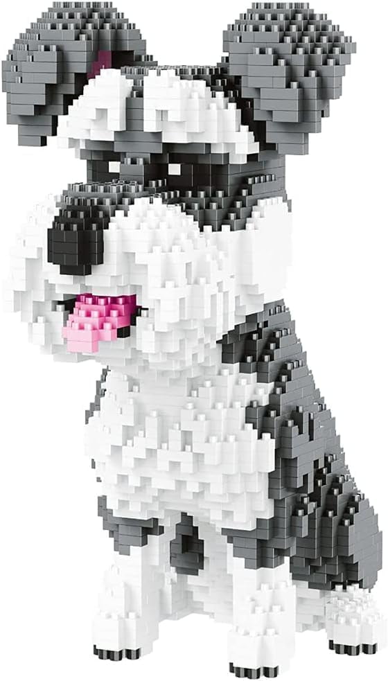 Schnauzer Micro Building Block Dogs Mini Block Animal Dog Building ...
