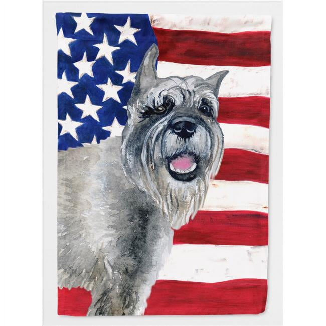 Schnauzer Patriotic Flag Garden Size - Walmart.com