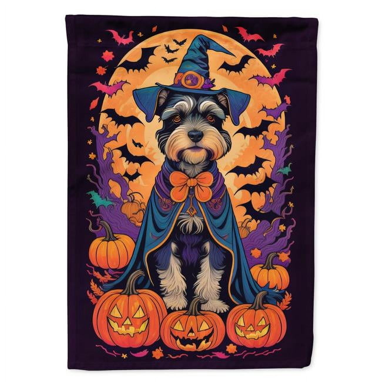 Schnauzer Witchy Halloween Garden Flag 11.25 in x 15.5 in - Walmart.com