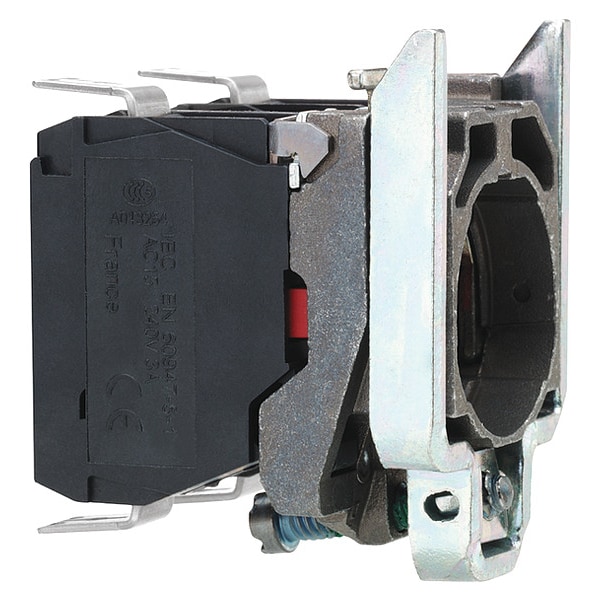 Schneider Electric Contact Block, Black, 1NO, 22 mm, ZB4 ZB4BZ1013 ...