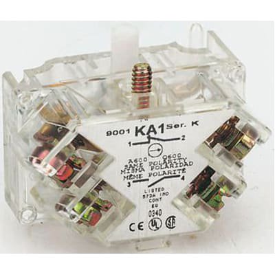 Schneider Electric Contact Block, Clear, SPDT, 30 mm 9001KA1G - Walmart.com