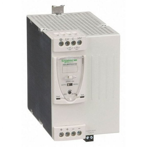 Schneider Electric DC Power Supply,24VDC,10A,50/60Hz ABL8RPS24100 ...