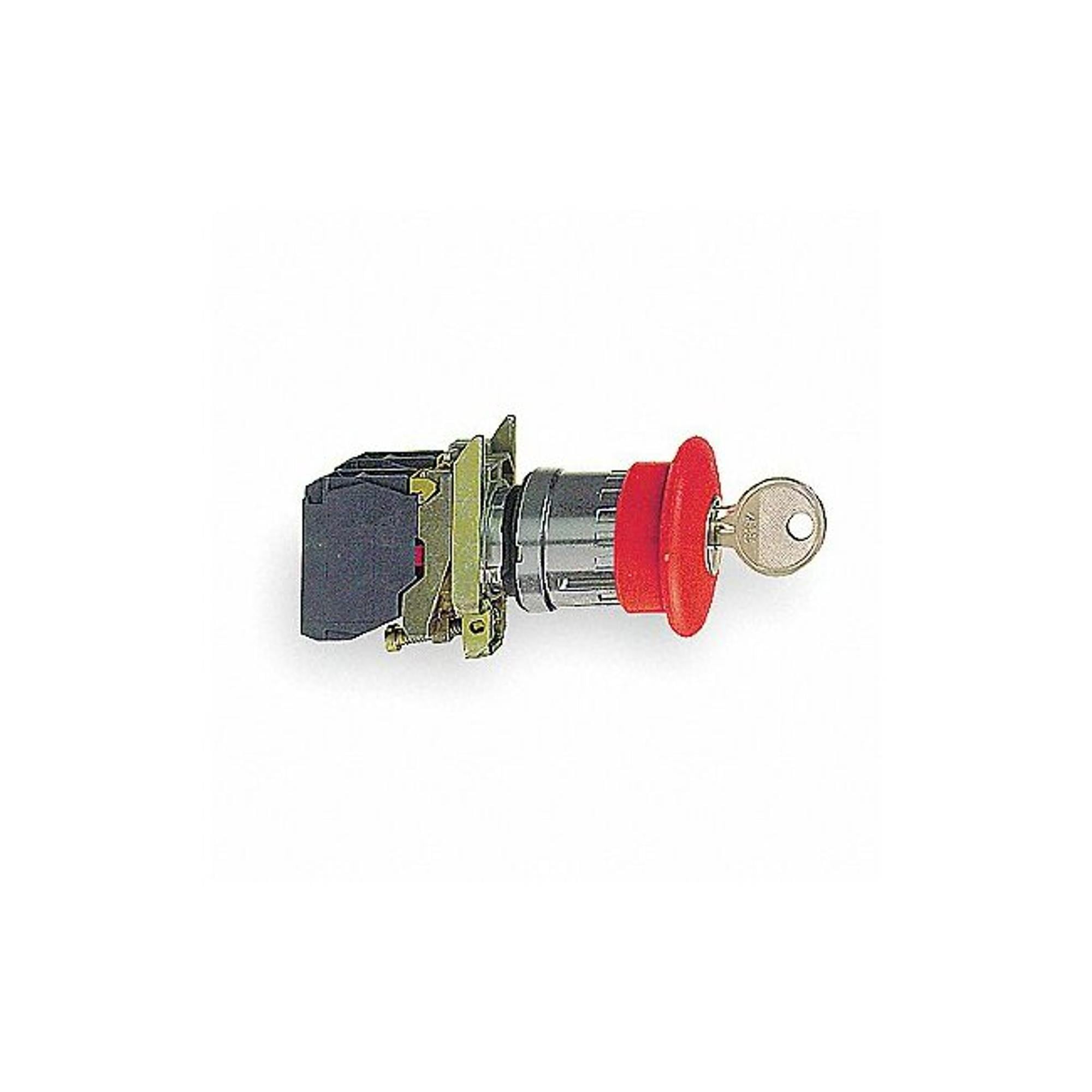 Schneider Electric Emergency Stop Push Button, 22 mm, 1NO/1NC, Red ...
