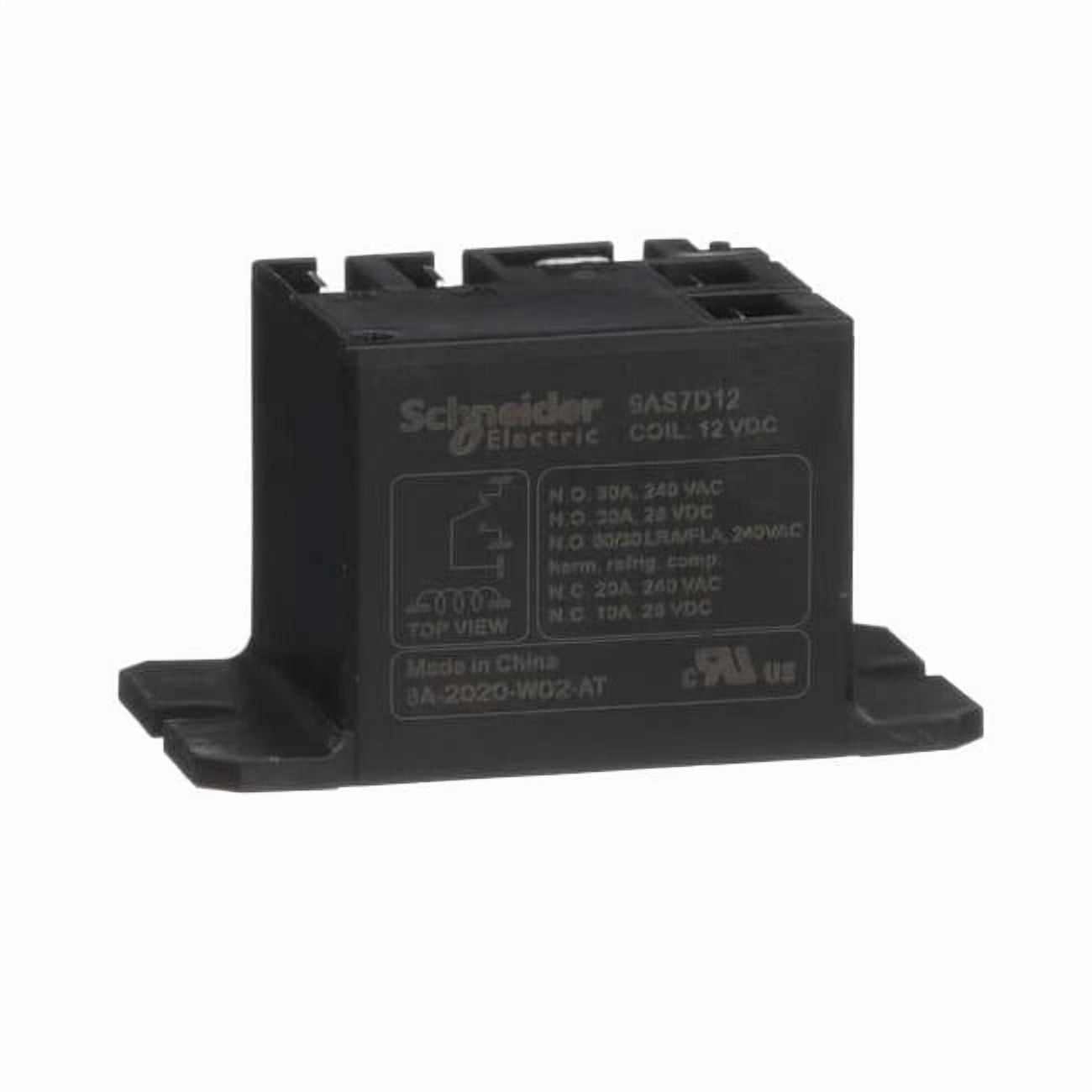 Panel Flange, Enclosed Power Relay, Square, 30 A, 5 Pins, Faston ...