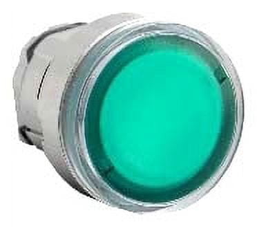 Schneider Electric Flush Push Button, Green, No Lamp, 22mm ZB4BW333 - Walmart.com