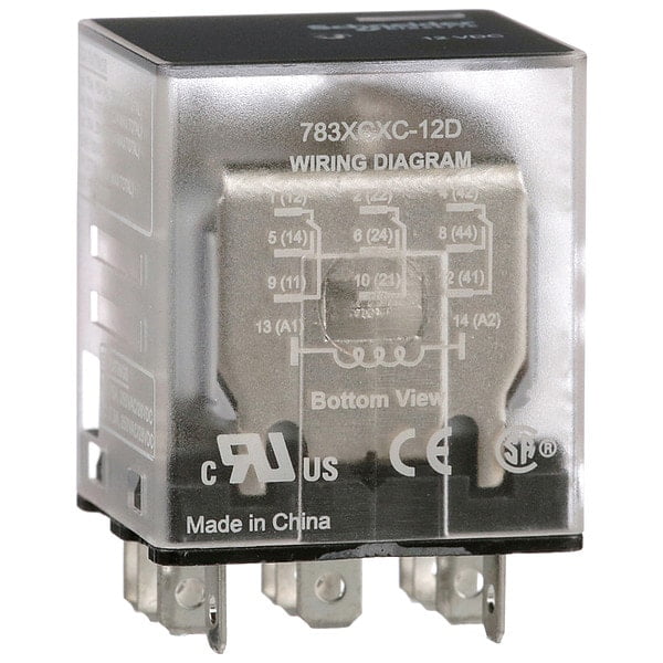 Schneider Electric Gen Purpose Relay,11 Pin,Square,12VDC 783XCXC-12D ...