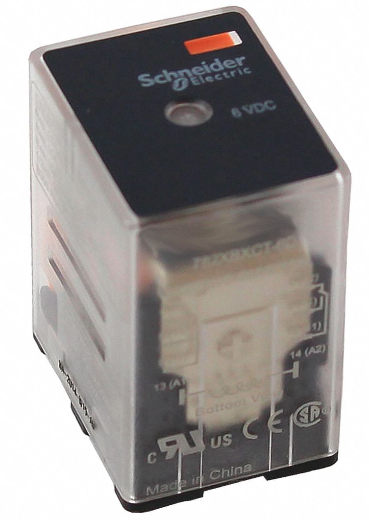 Schneider Electric Gen Purpose Relay,8 Pin,Square,240VAC 782XBXC-240A ...